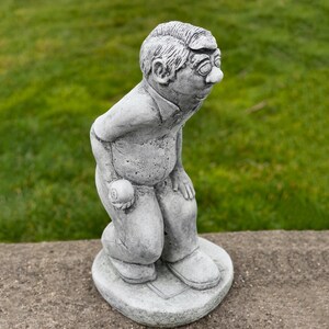 Man With a Ball Statue Father Cricket Player Figurine Concrete Home ...