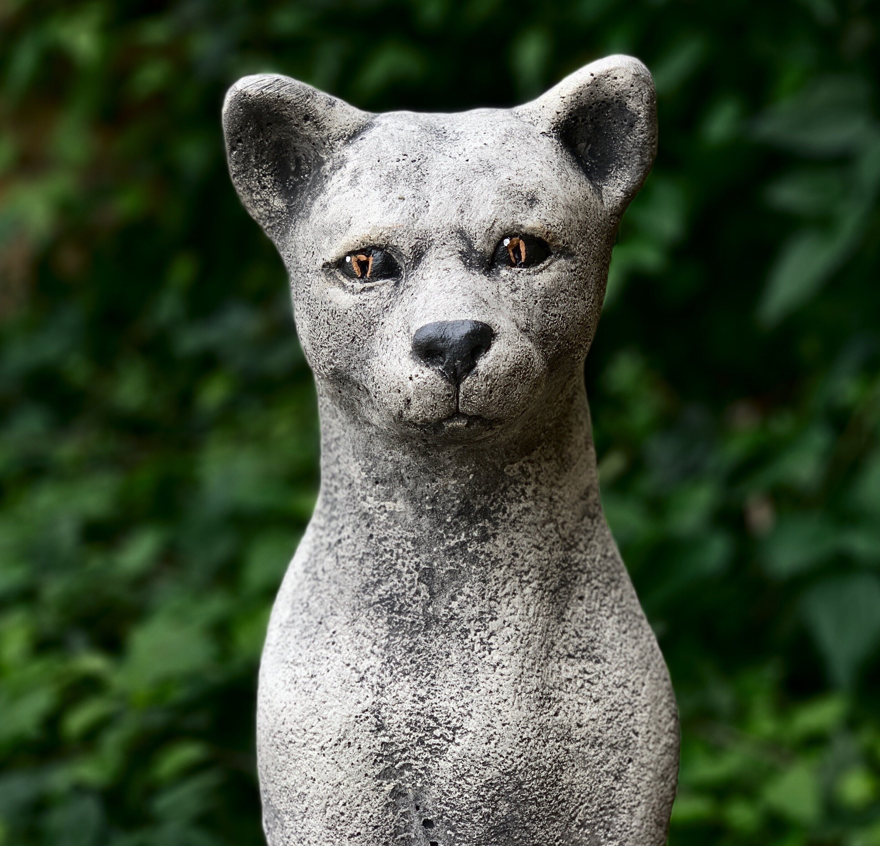 Large Panther Statue Sitting Panther Sculpture Massive Kitty for ...