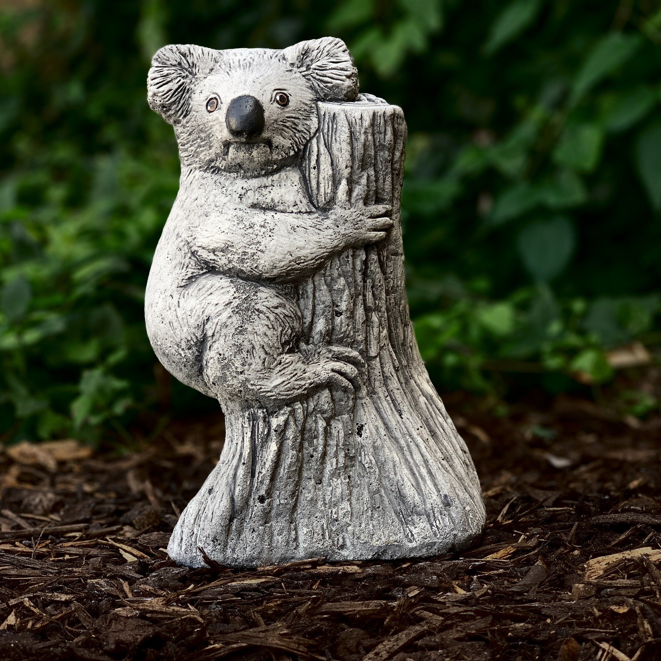Koala on Tree Koala Bear Statue Cement Koala Decor Stone Koala - Etsy