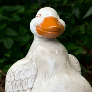 Funny Sitting Duck Statue Smiling Duck Sculpture Vintage Duck - Etsy