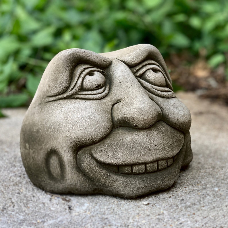 Creepy Face Statue Scary Garden Face Vintage Face Ornament - Etsy