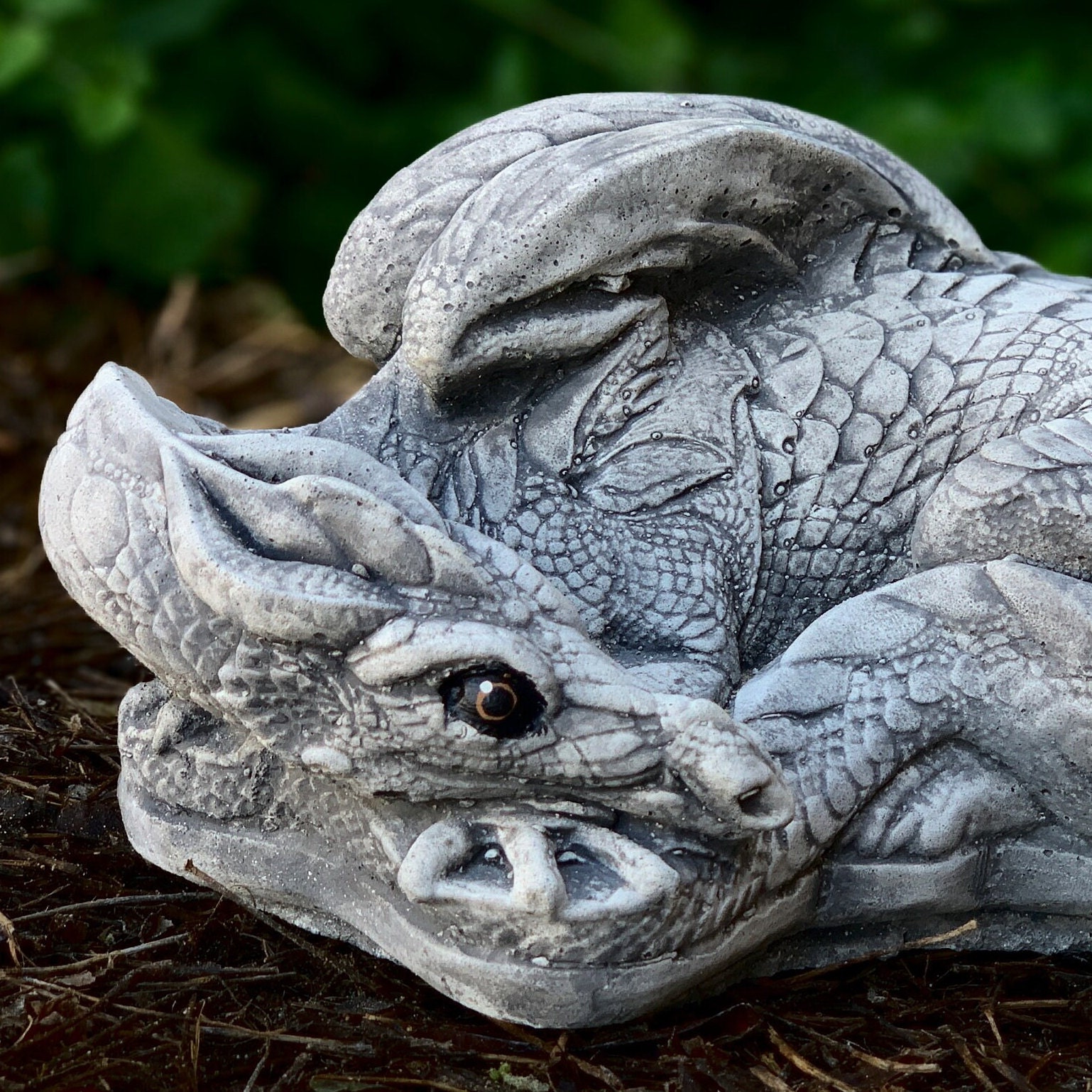 Winged Dragon Statue Laying Dragon Sculpture Cement Dragon - Etsy UK