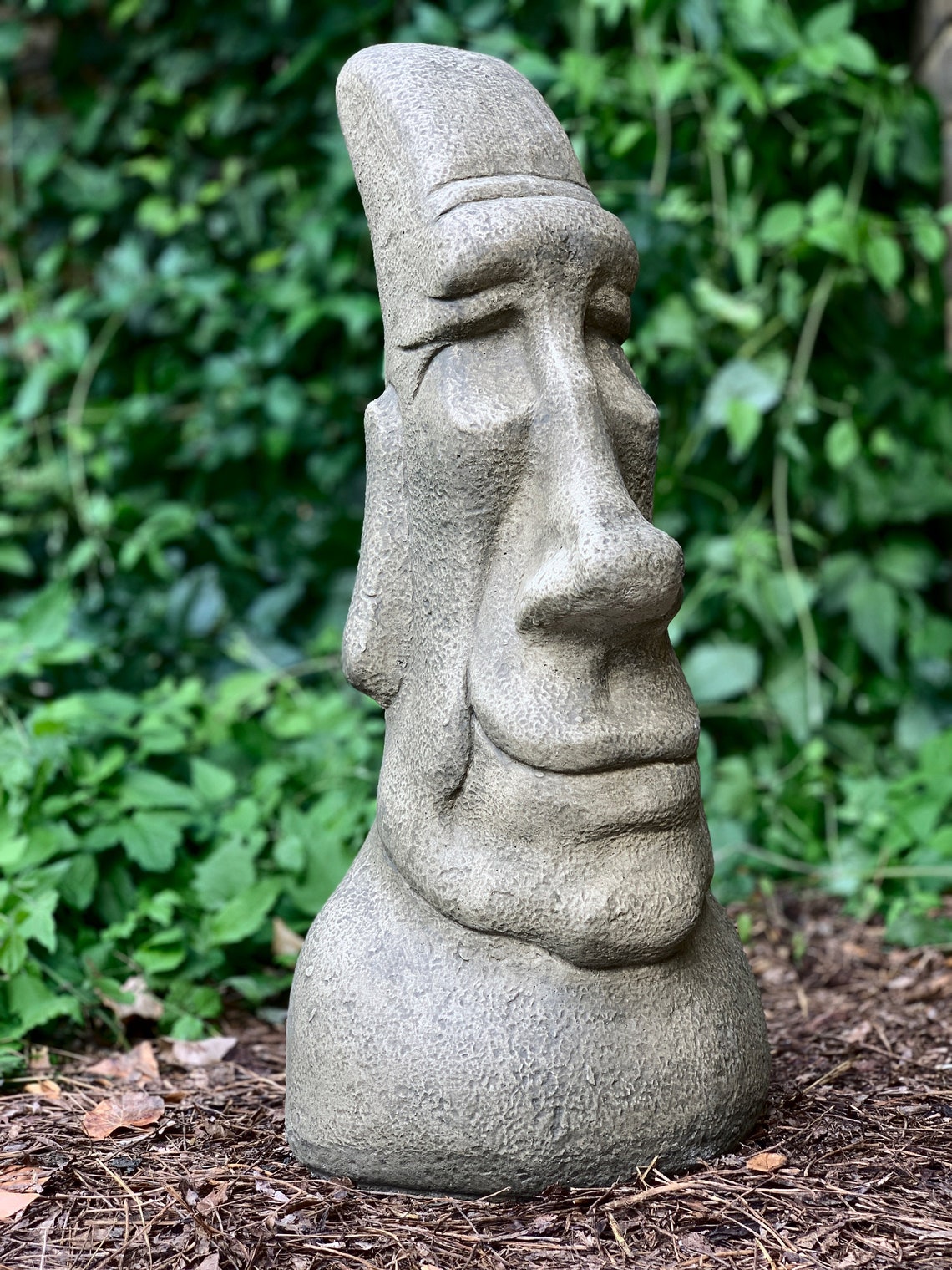 Large Garden Moai Head Cement Easter Island Head Statue Concrete Moai ...