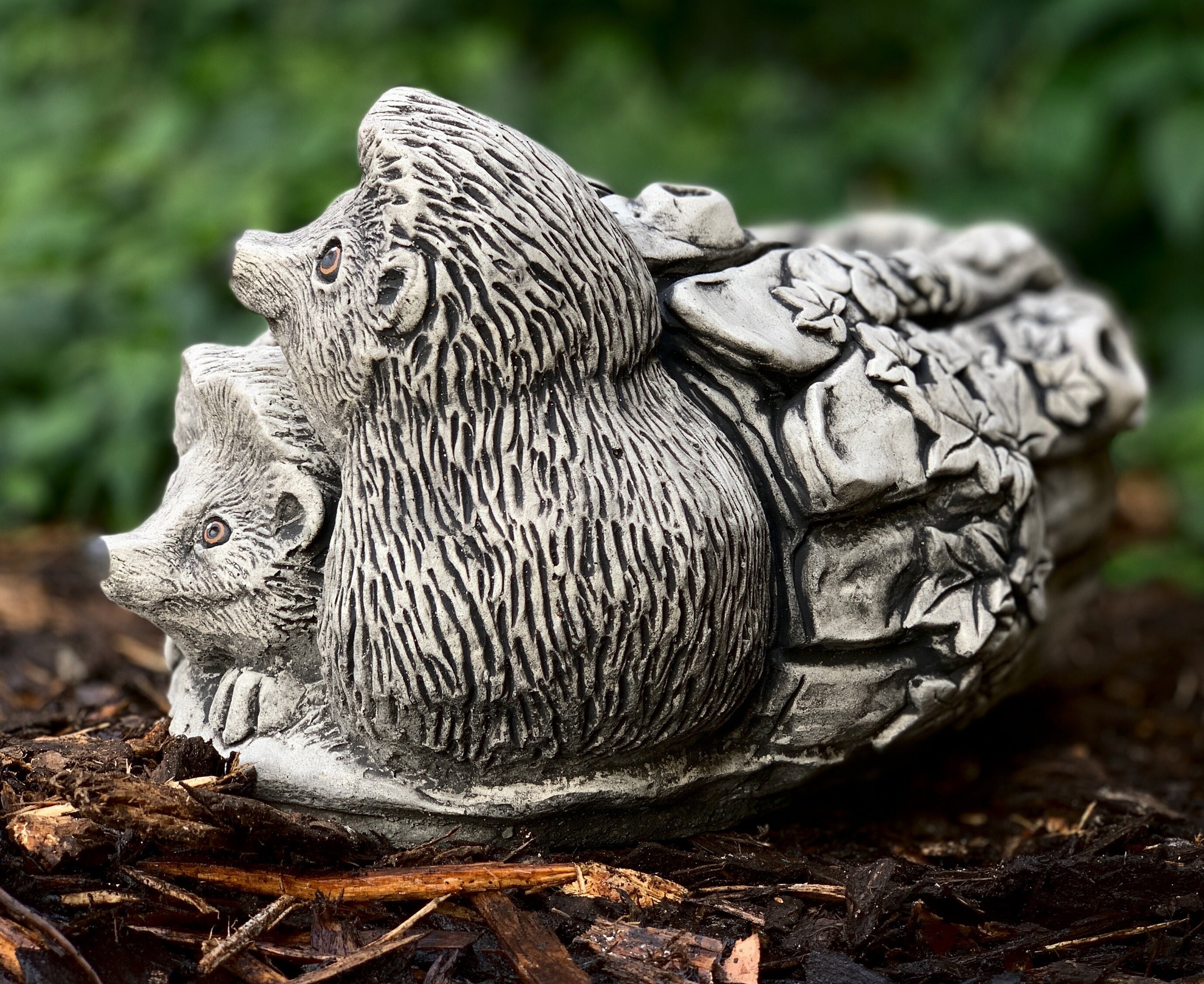 Concrete Hedgehogs Garden Statue Ornament Cute Hedgehog Figurine ...