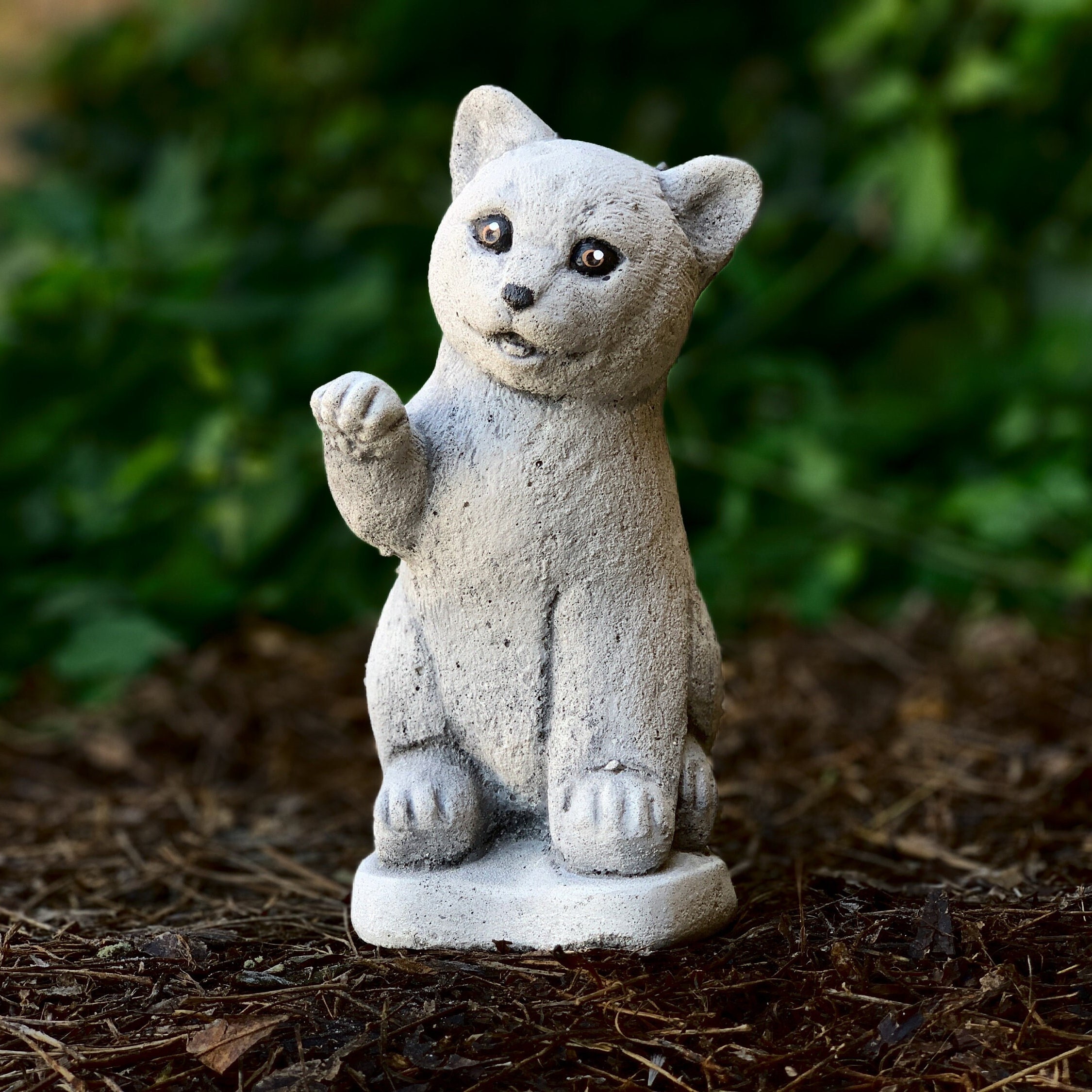 Amazing Kitty Statue Cute Funny Cat Sculpture Concrete Cat - Etsy