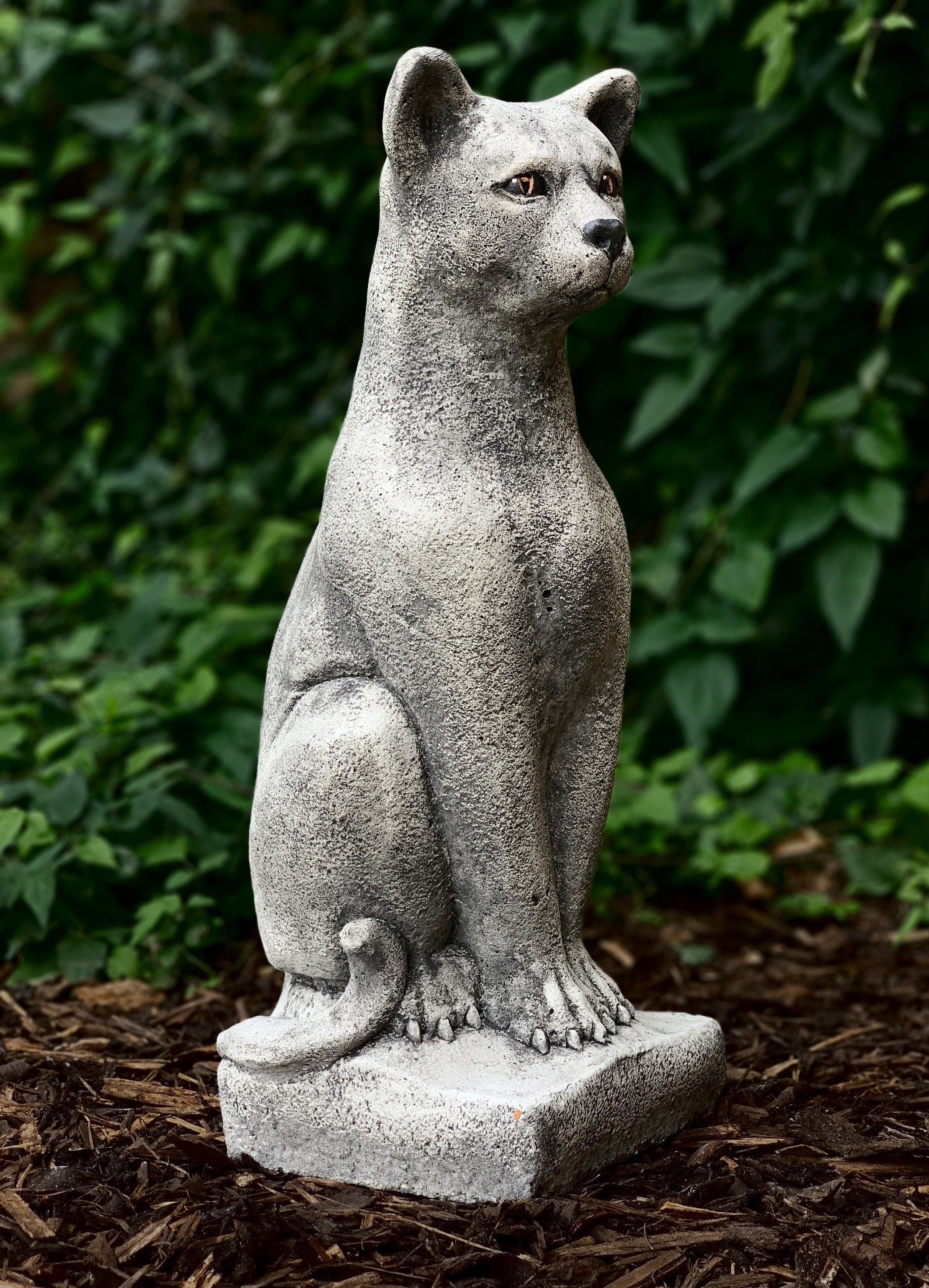 Large Panther Statue Sitting Panther Sculpture Massive Kitty for ...