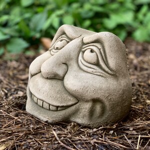 Creepy Face Statue Scary Garden Face Vintage Face Ornament - Etsy