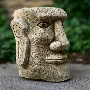 Moai Head Planter Large Moai Planter Pot Garden Planter Statue Easter ...