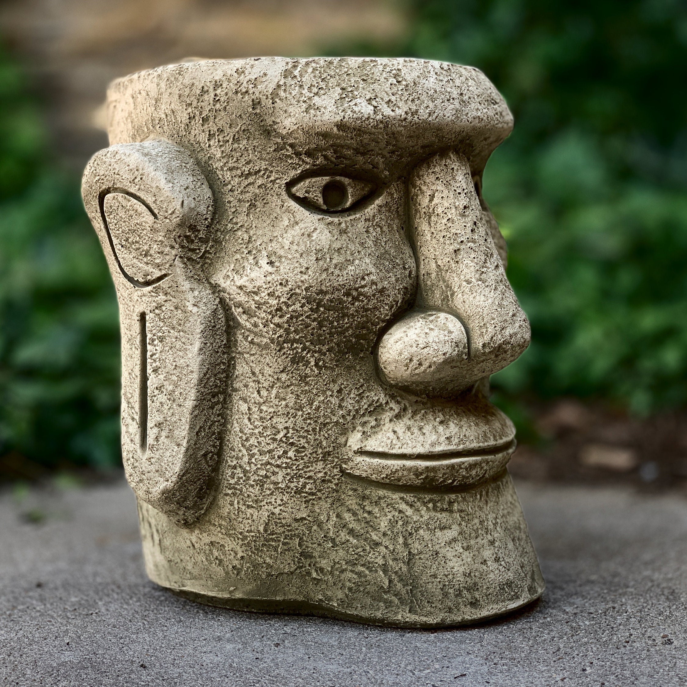 Moai Head Planter Large Moai Planter Pot Garden Planter Statue - Etsy