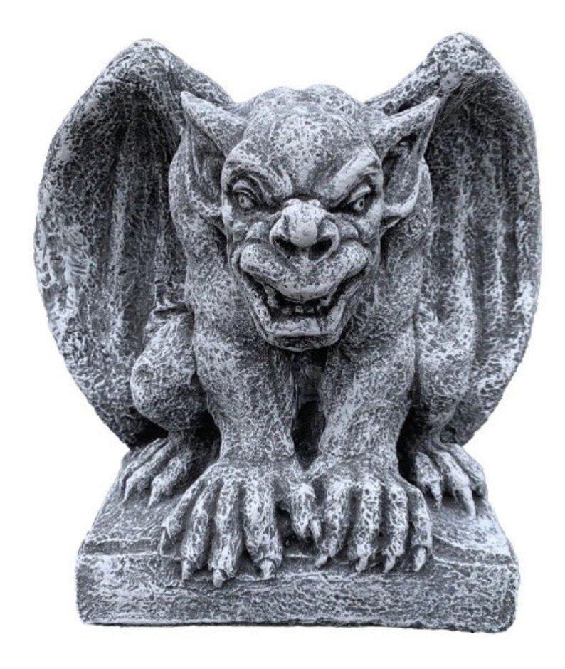 Winged Gargoyle Vampire Statue Concrete Monster Sculpture Garden ...