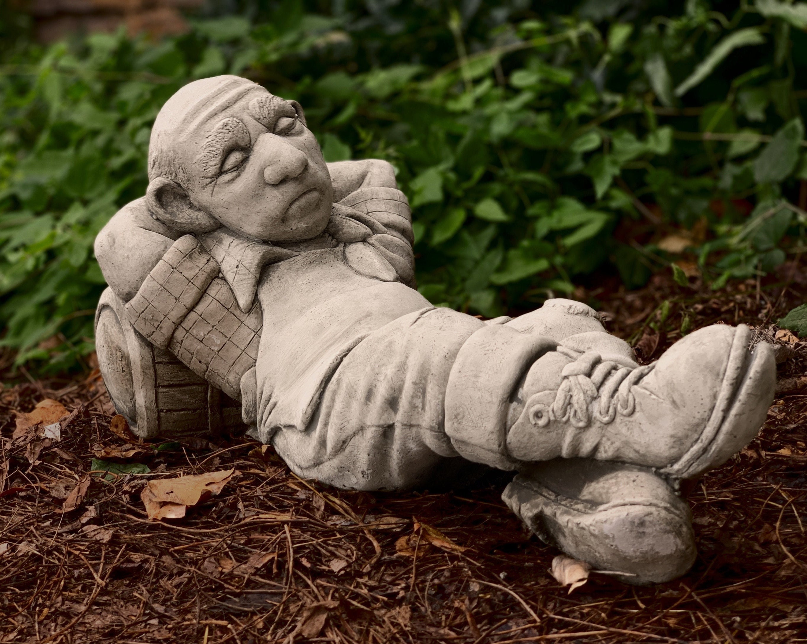 Stone Resting Man Statue Laying Man Sculpture Thinking Man Figure Old ...