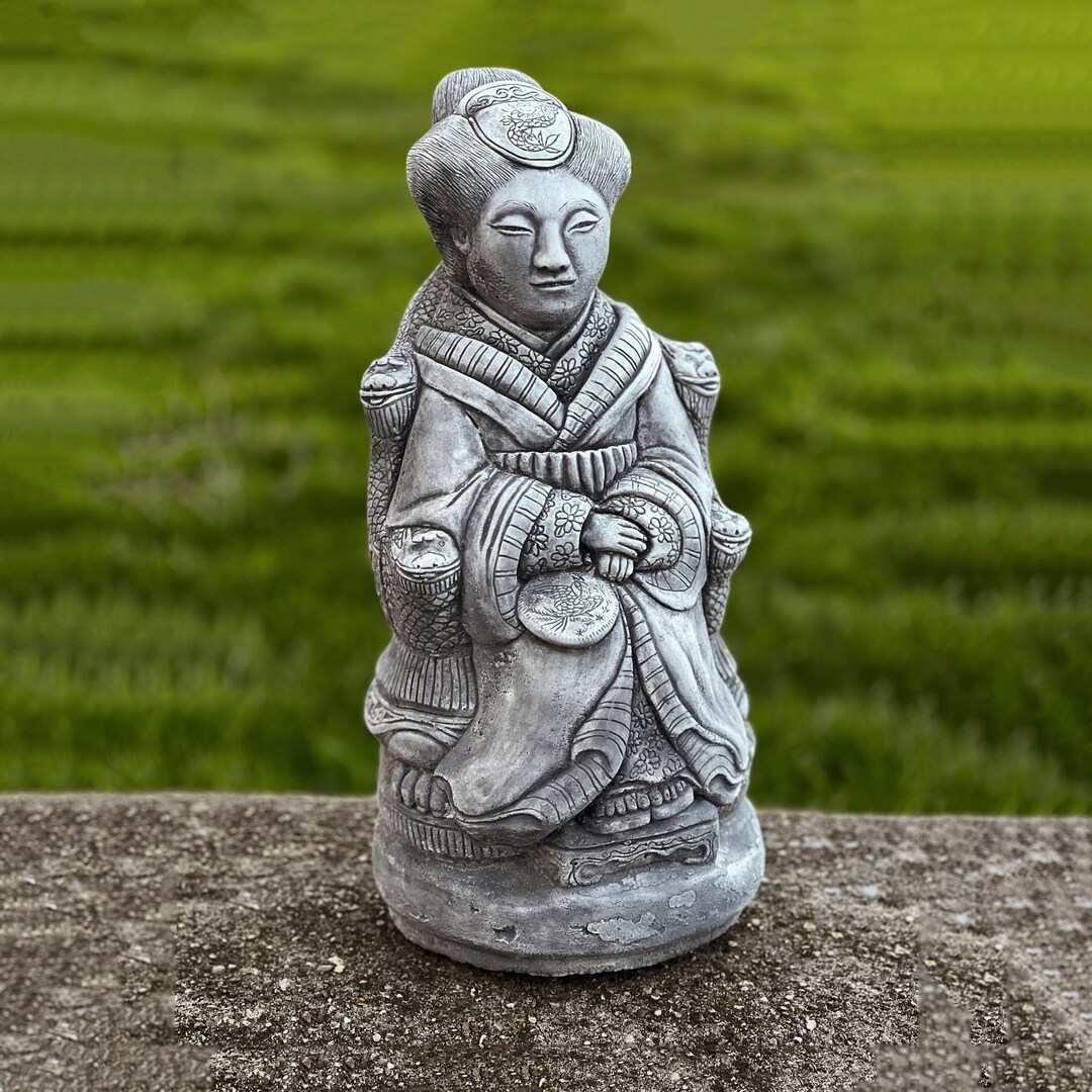 Chinese Empress Statue Concrete Woman Sculpture Stone Emperor - Etsy