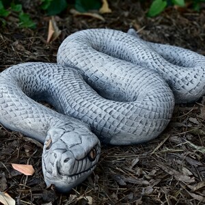 Concrete Snake Statue Cobra Snake Sculpture Garden Python - Etsy