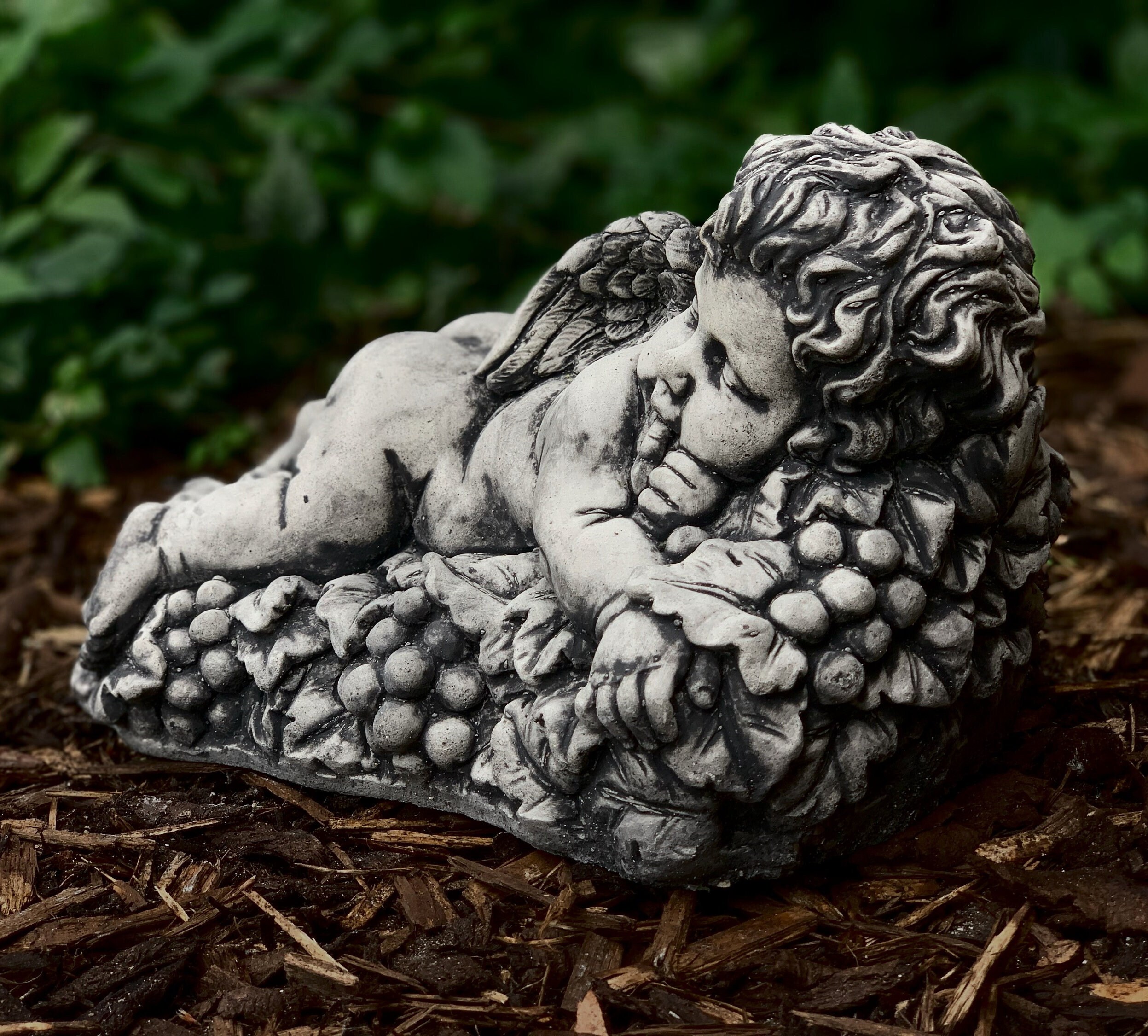 Vintage Laying Angel Cute Baby Angel Cement Angel Sculpture - Etsy