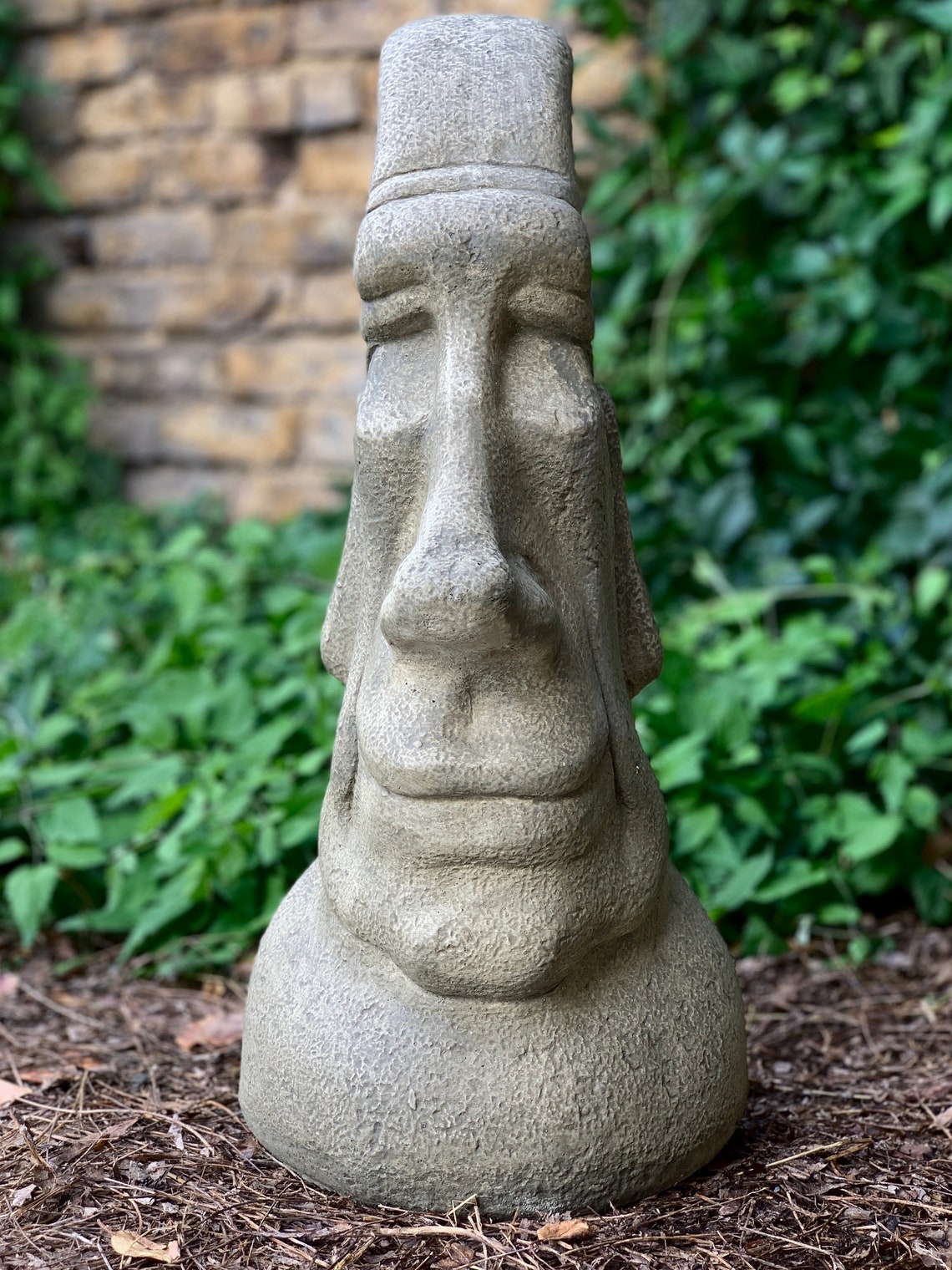 Large Garden Moai Head Cement Easter Island Head Statue Concrete Moai ...