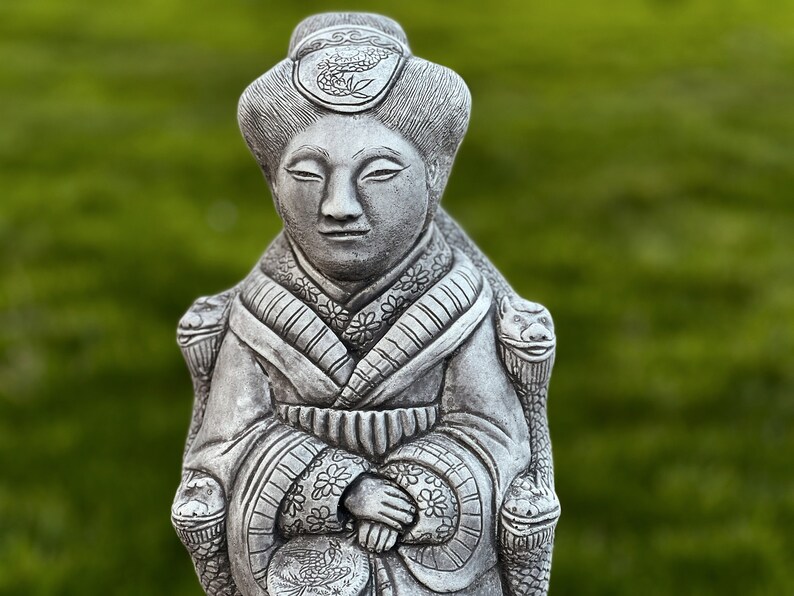 Chinese Empress Statue Concrete Woman Sculpture Stone Emperor - Etsy