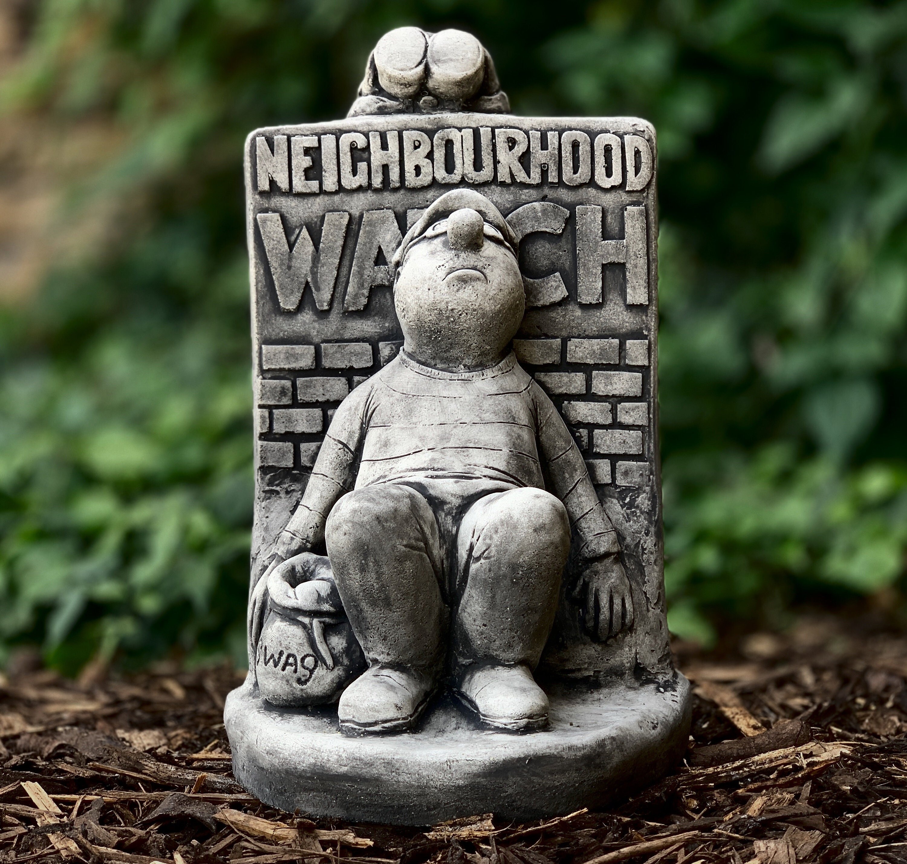 Hiding Man Sculpture Funny Man Ornament Cement Man Statue Concrete Male ...