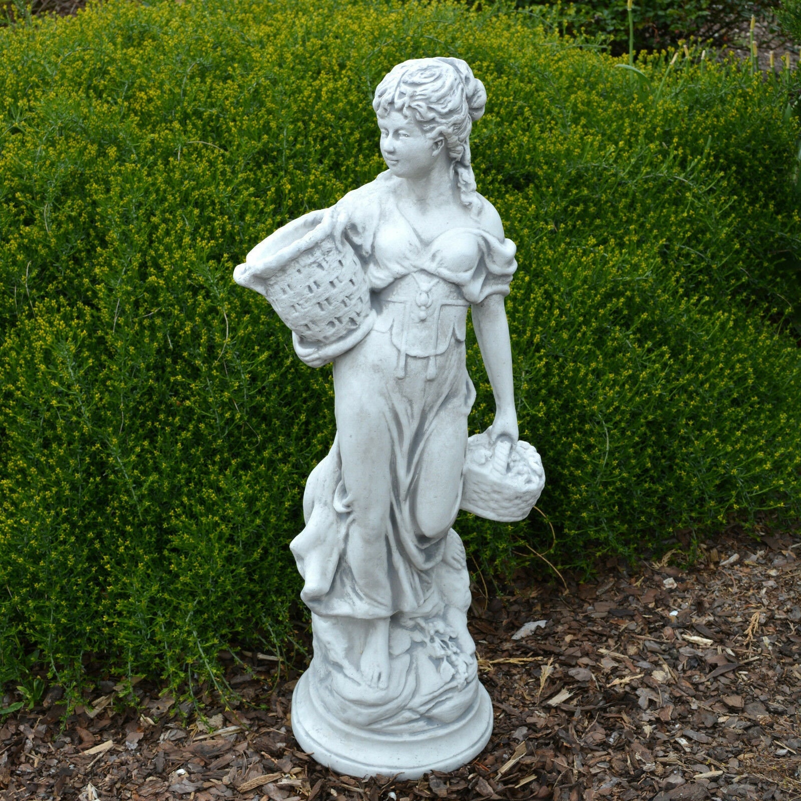 Woman Statue In Garden