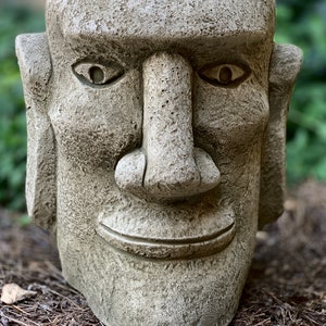 Moai Head Planter Large Moai Planter Pot Garden Planter Statue Easter ...