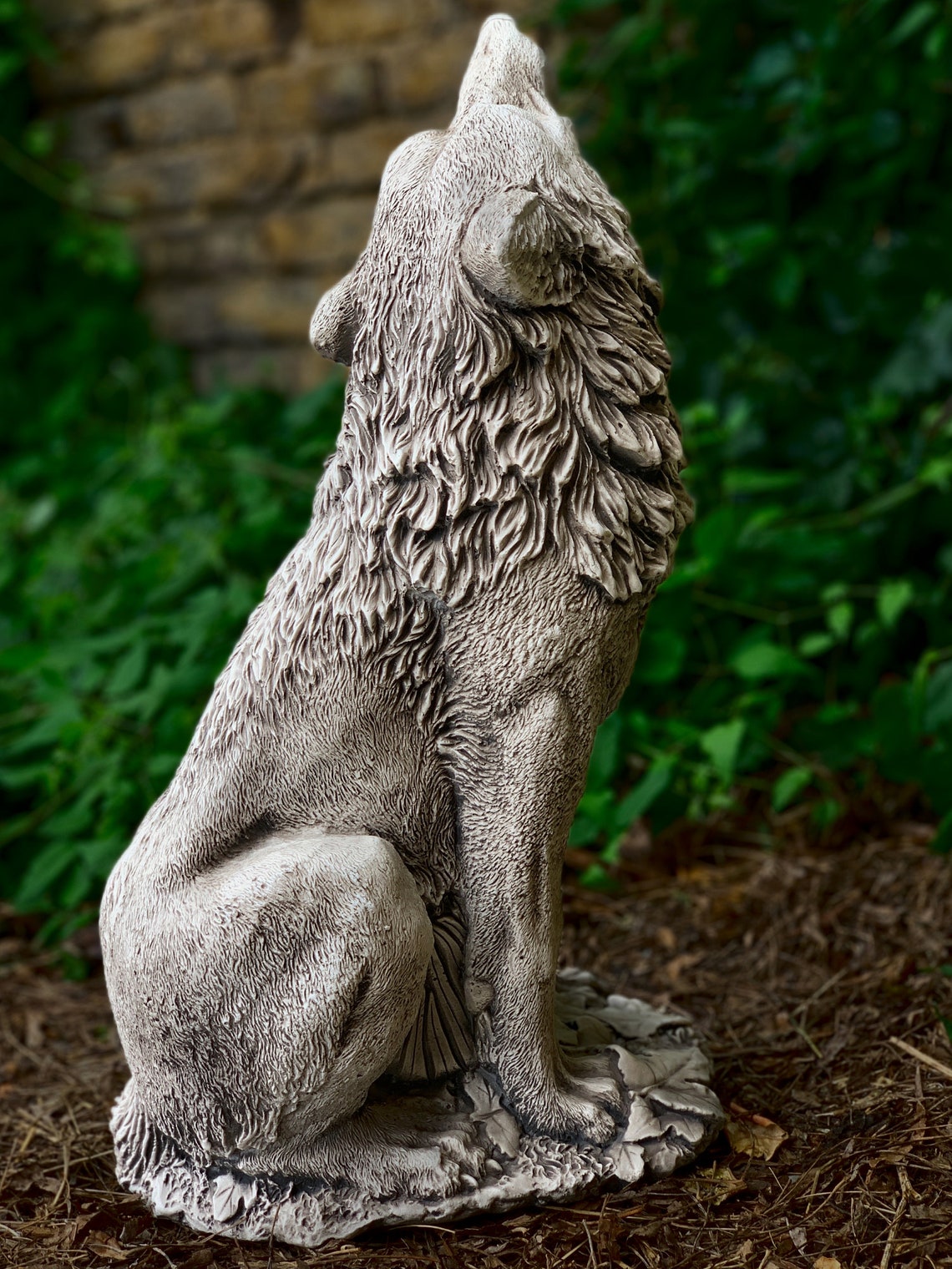 Stone Massive Wolf Statue Concrete Wolf Sculpture Handmade - Etsy UK
