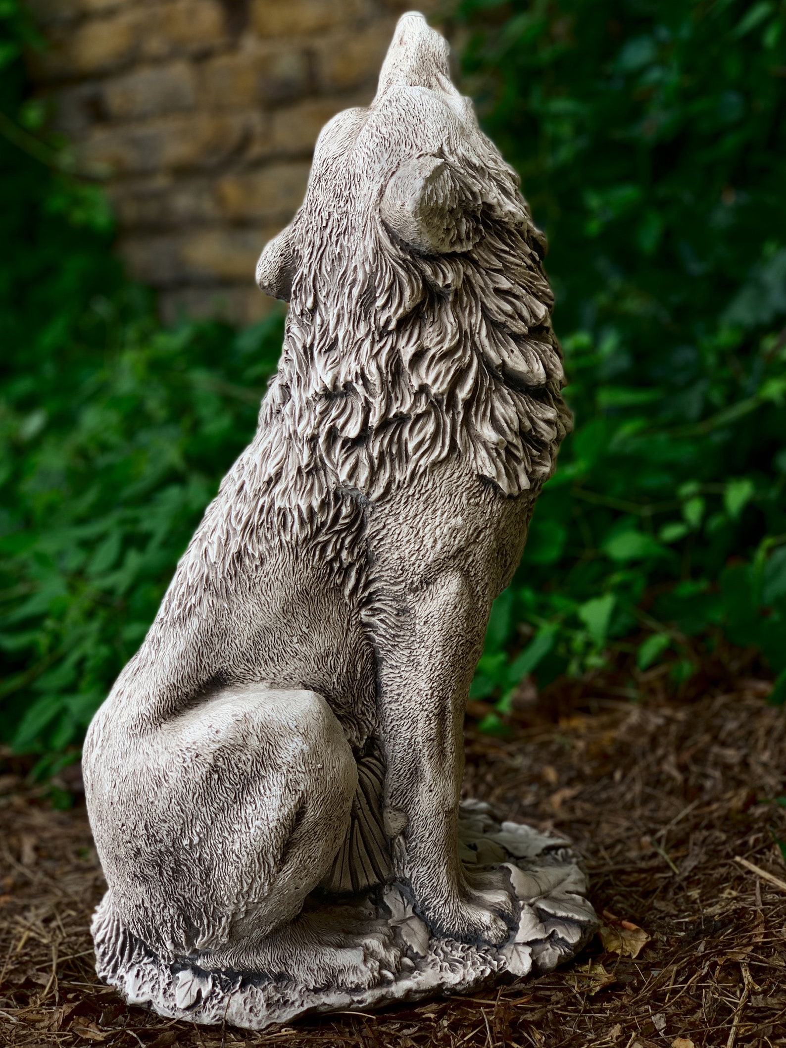 Stone Massive Wolf Statue Concrete Wolf Sculpture Handmade - Etsy UK