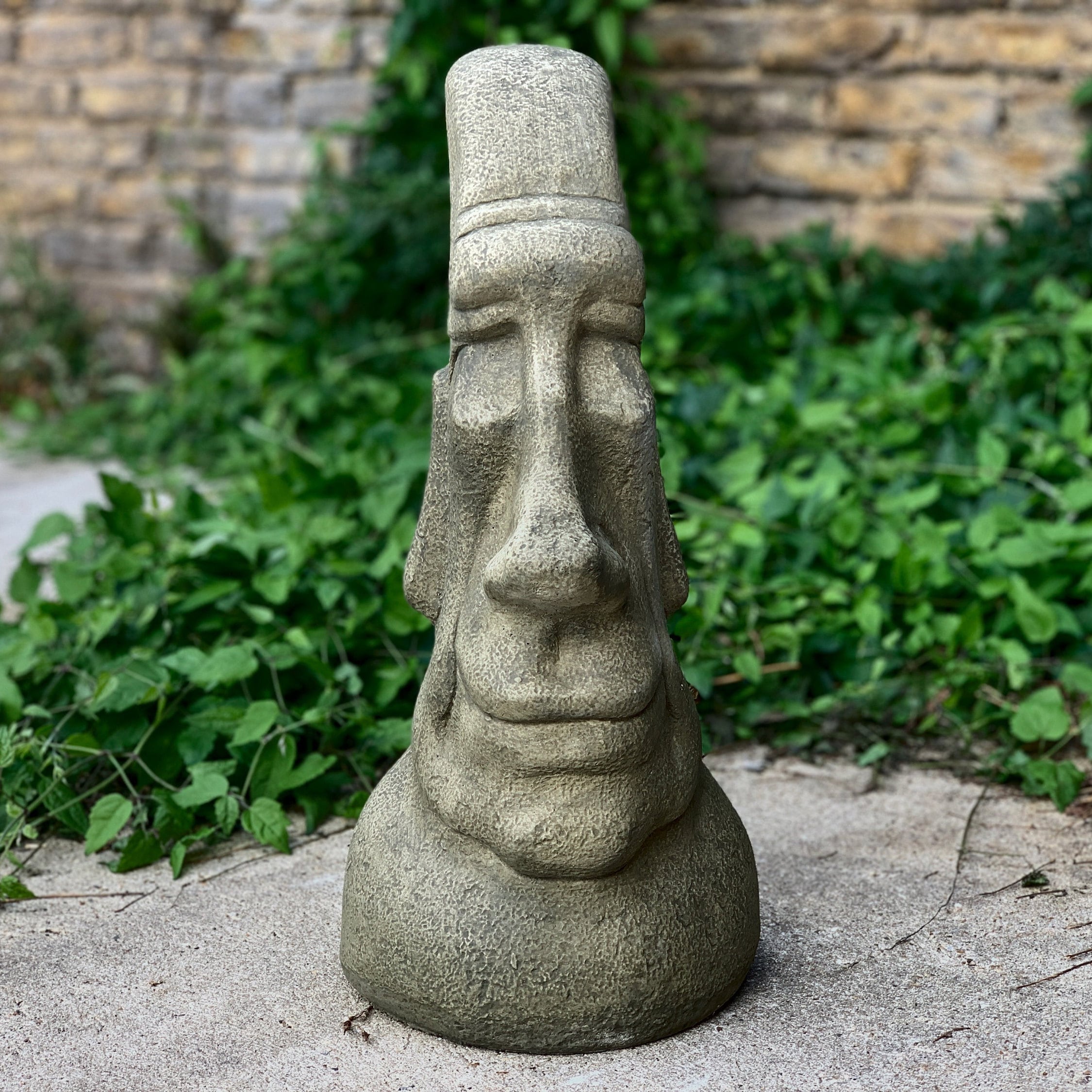 Large Garden Moai Head Cement Easter Island Head Statue Concrete Moai Sculpture Stone Moai Head ...