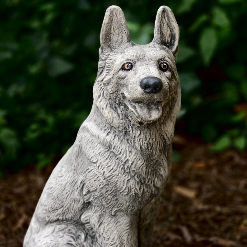 Large German Shepherd Statue Stone German Shepherd Dog Cement Dog ...