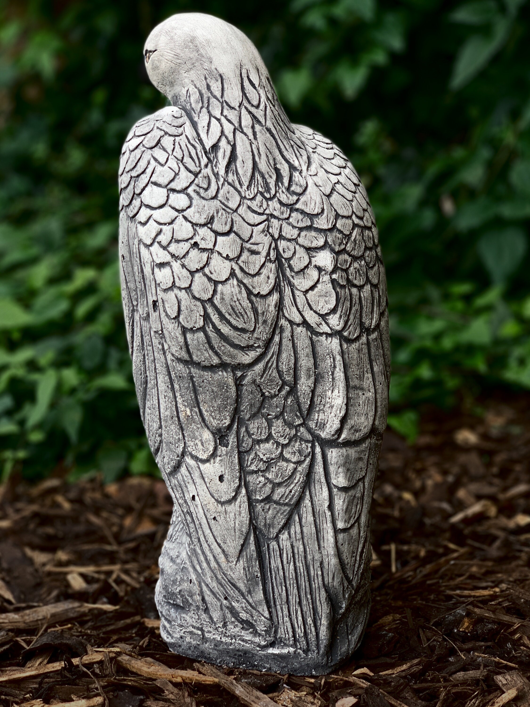 Massive Eagle Sculpture Cement Eagle Ornament Stone Garden - Etsy