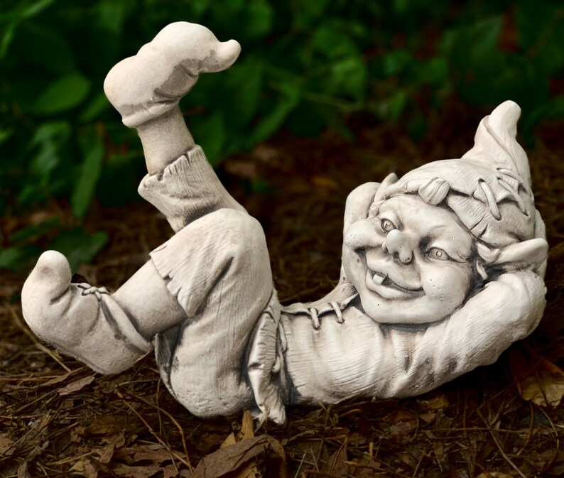 Laughing Troll Statue Smiling Cute Troll Concrete Troll - Etsy