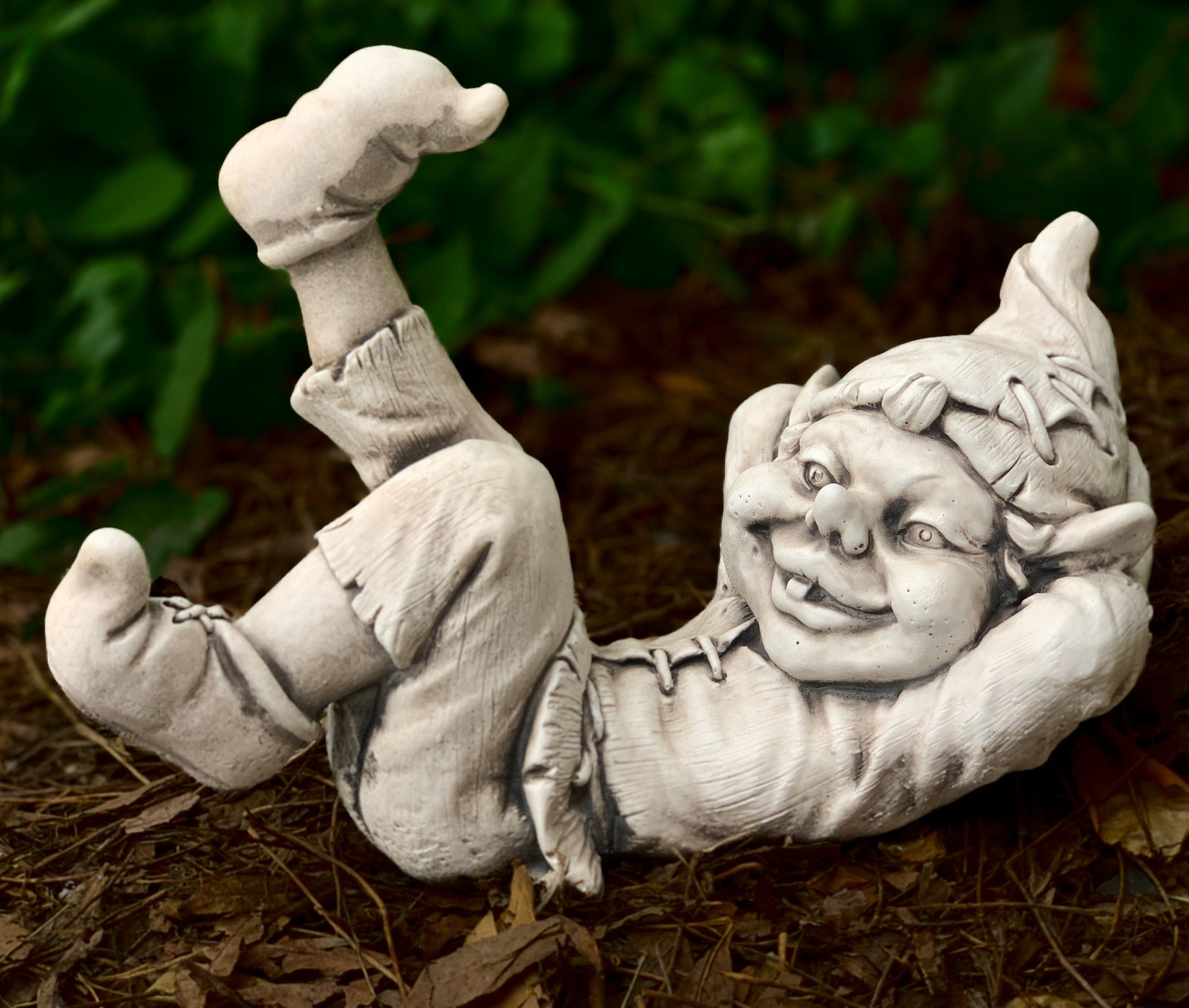 Laughing Troll Statue Smiling Cute Troll Concrete Troll Sculpture Gnome ...