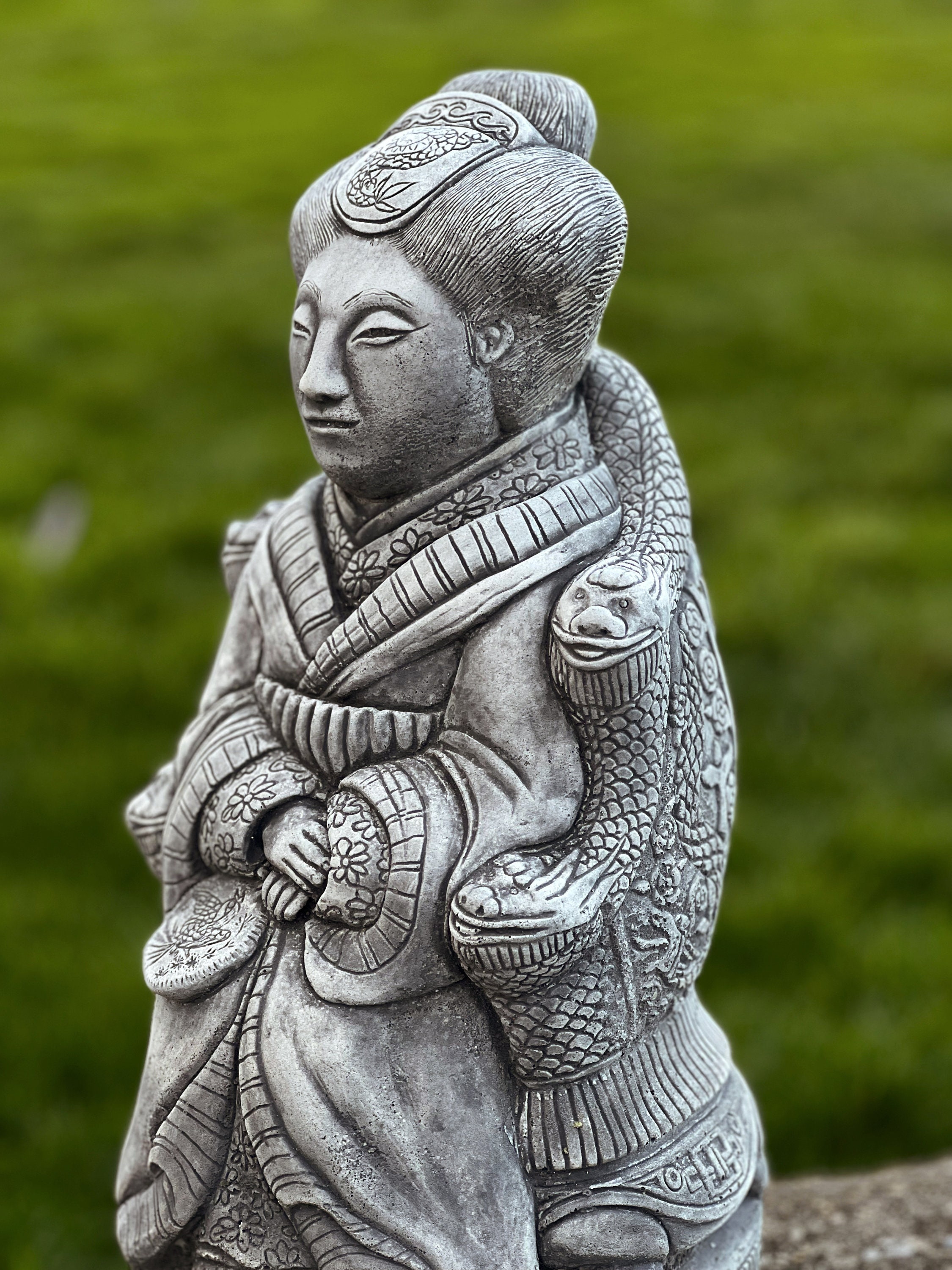 Chinese Empress Statue Concrete Woman Sculpture Stone Emperor - Etsy