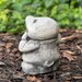 Concrete Smiling Mole Figurine Stone Mole Decor Outdoor Animal ...