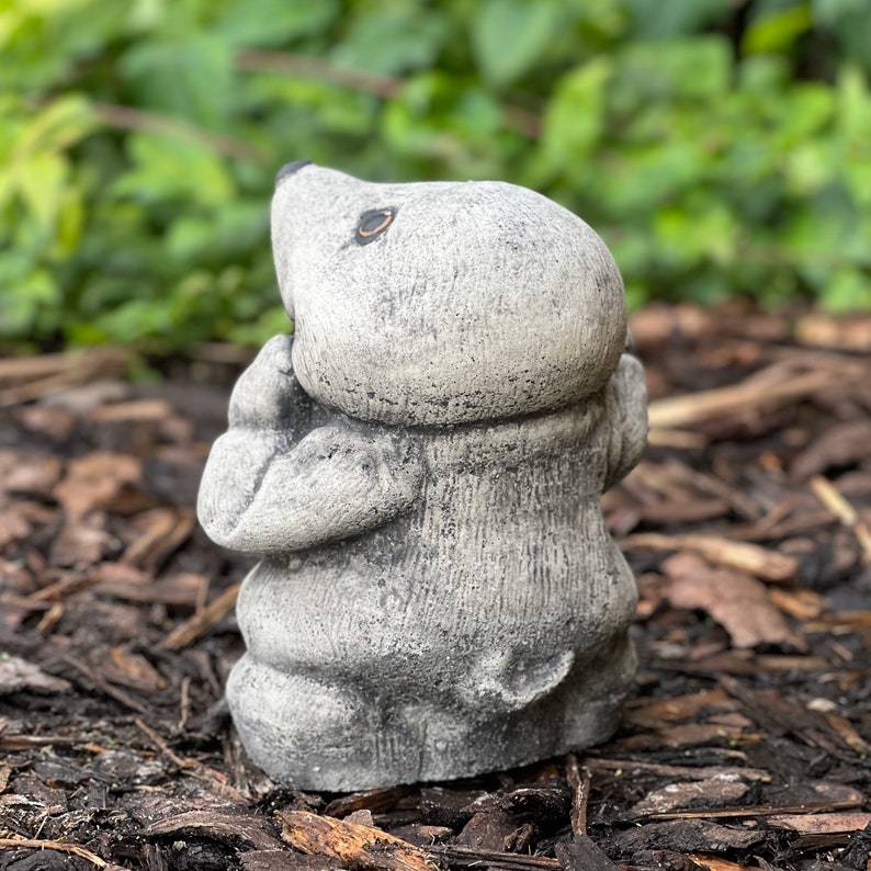 Concrete Smiling Mole Figurine Stone Mole Decor Outdoor Animal ...