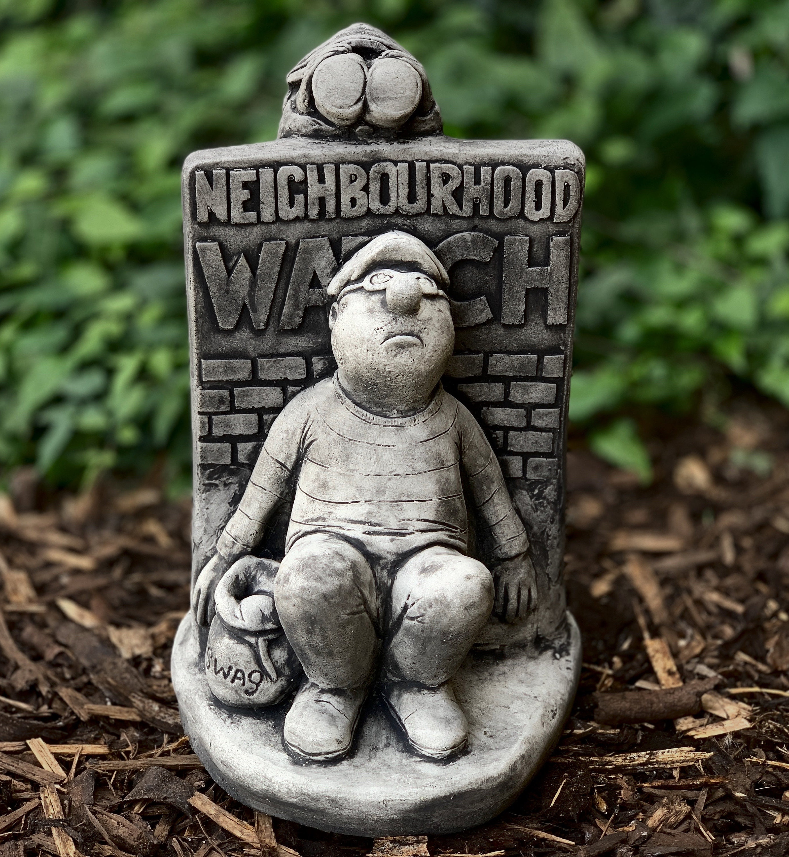 Hiding Man Sculpture Funny Man Ornament Cement Man Statue Concrete Male ...