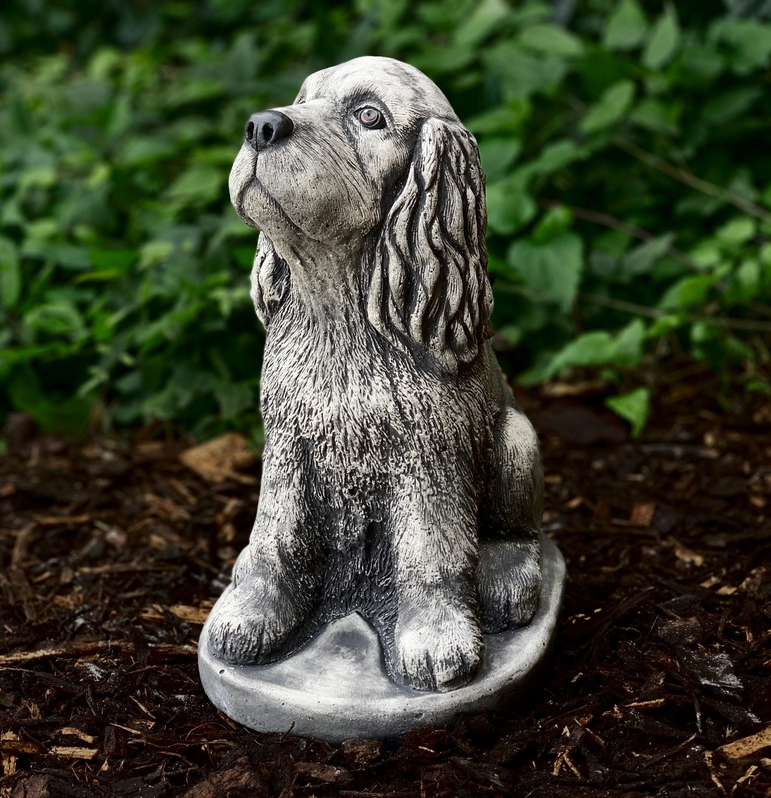 Large Detailed Spaniel Statue Realistic Spaniel Figure Cement Spaniel ...