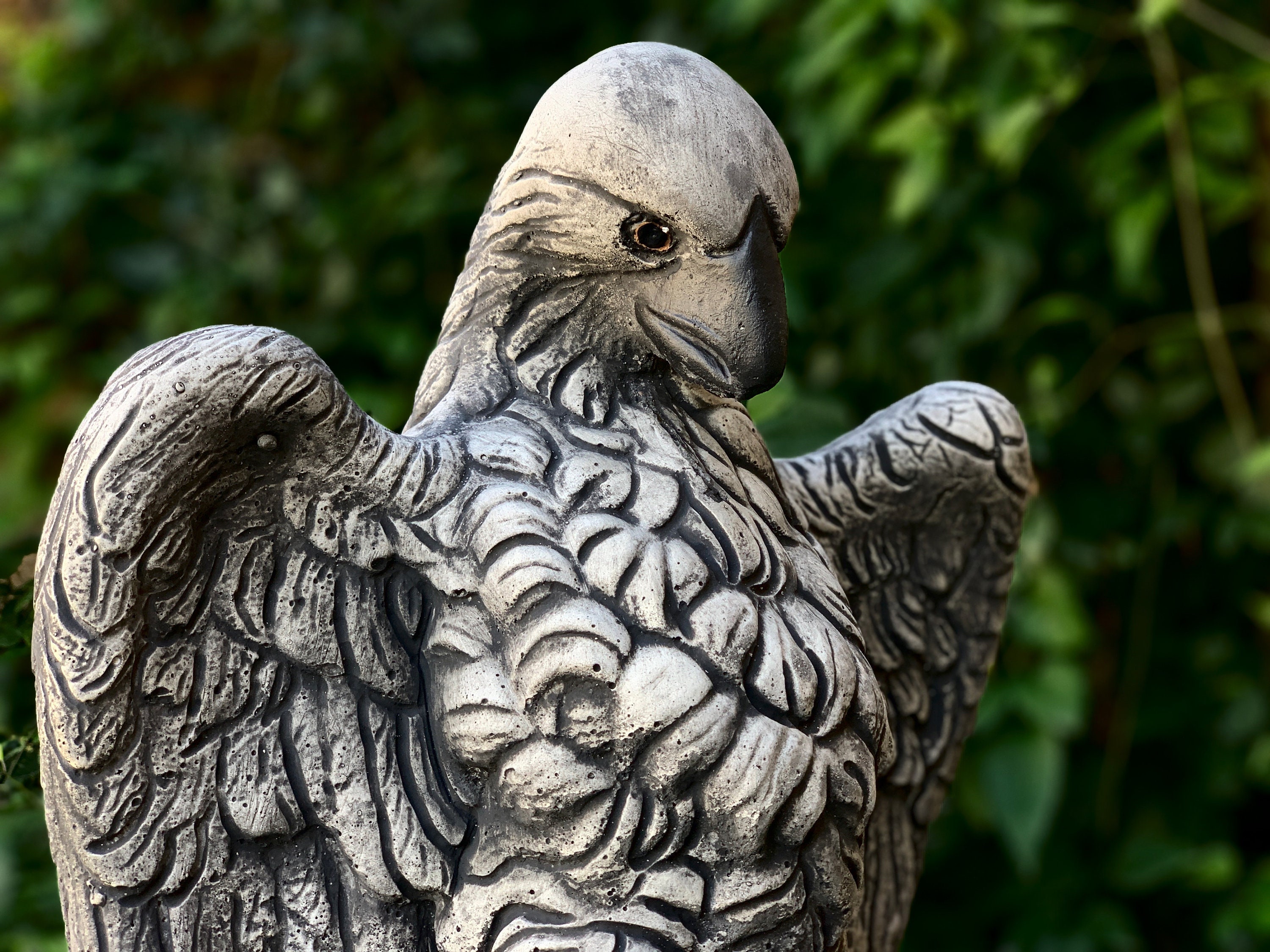 Wild Eagle Figurine Winged Eagle Ornament Concrete Eagle - Etsy