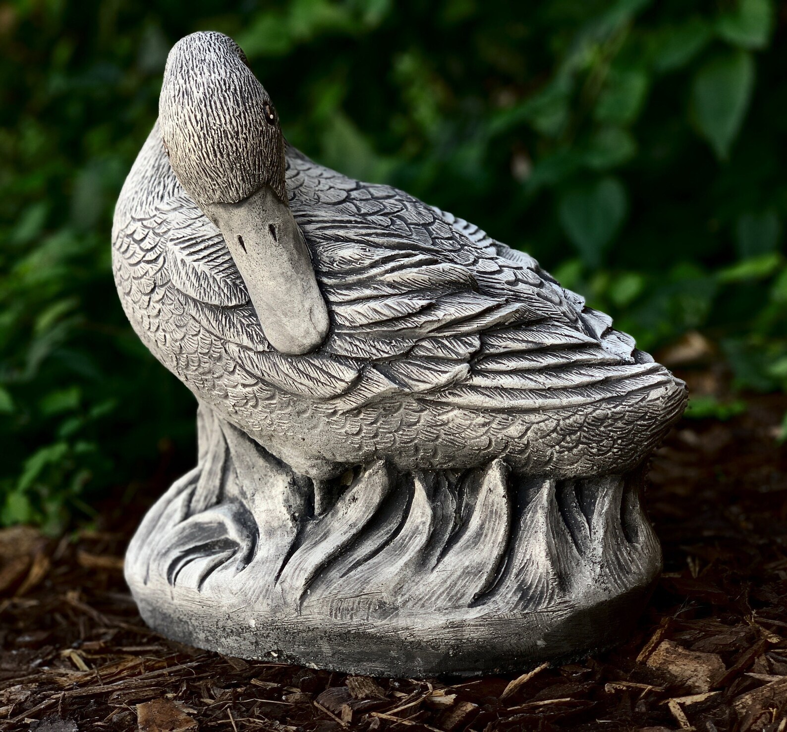 Realistic Goose Figure Cute Goose Sculpture Garden Goose Ornament ...