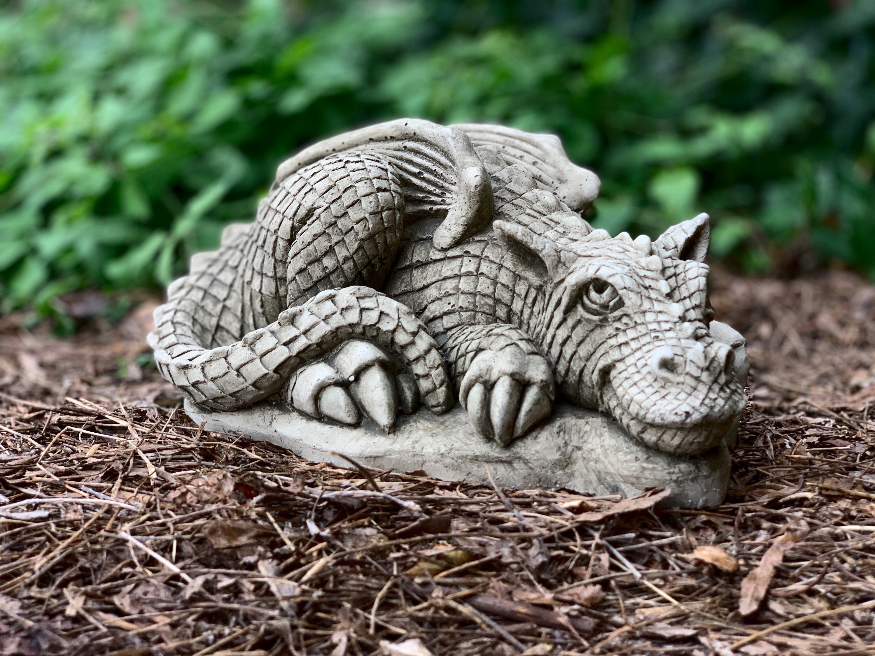 Cute Concrete Dragon Statue Cement Dragon Sculpture Outdoor - Etsy ...