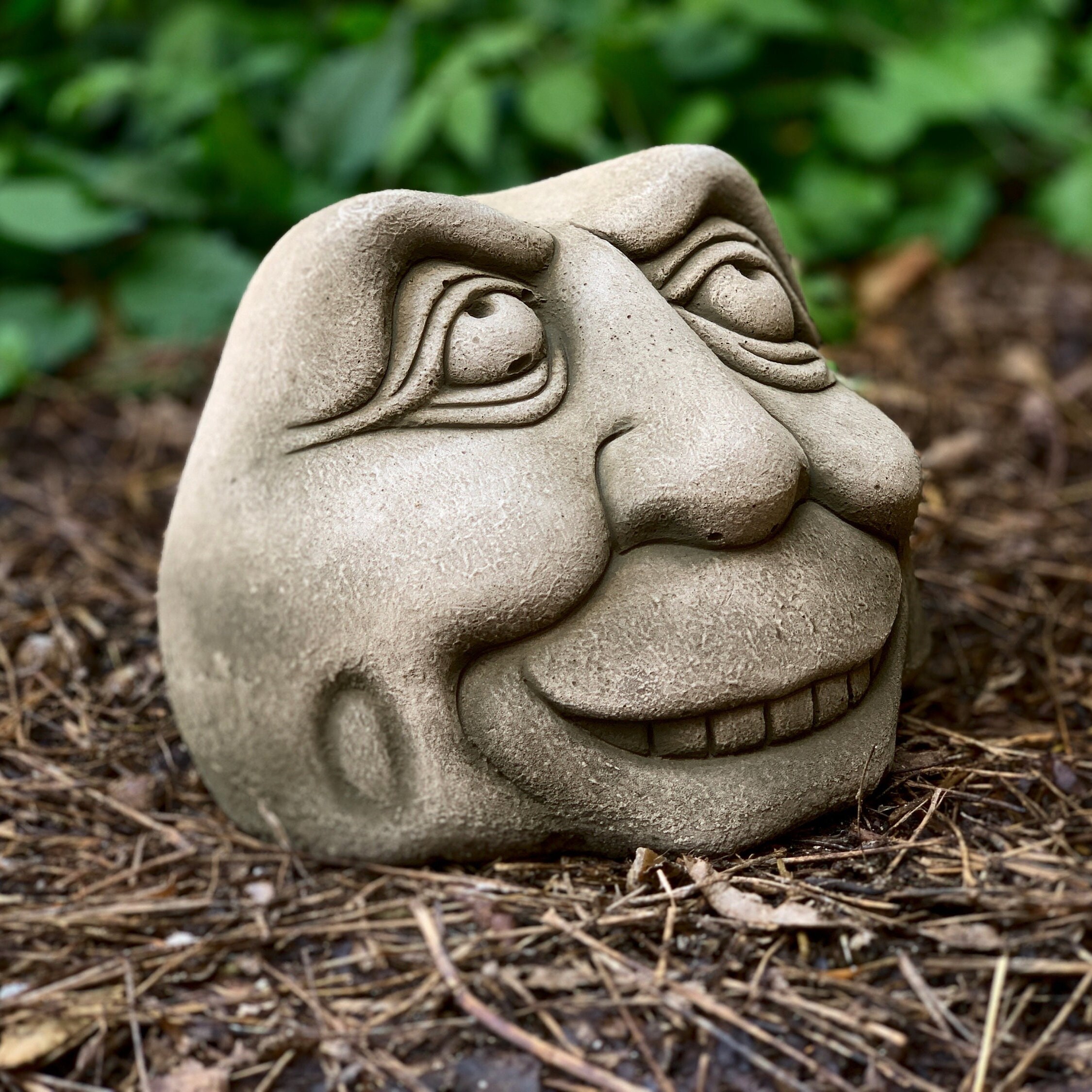 Creepy Face Statue Scary Garden Face Vintage Face Ornament - Etsy