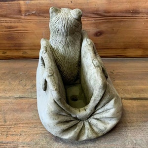 Pretty Cat Statue Cement Cat Ornament Concrete Cat Sculpture Garden ...