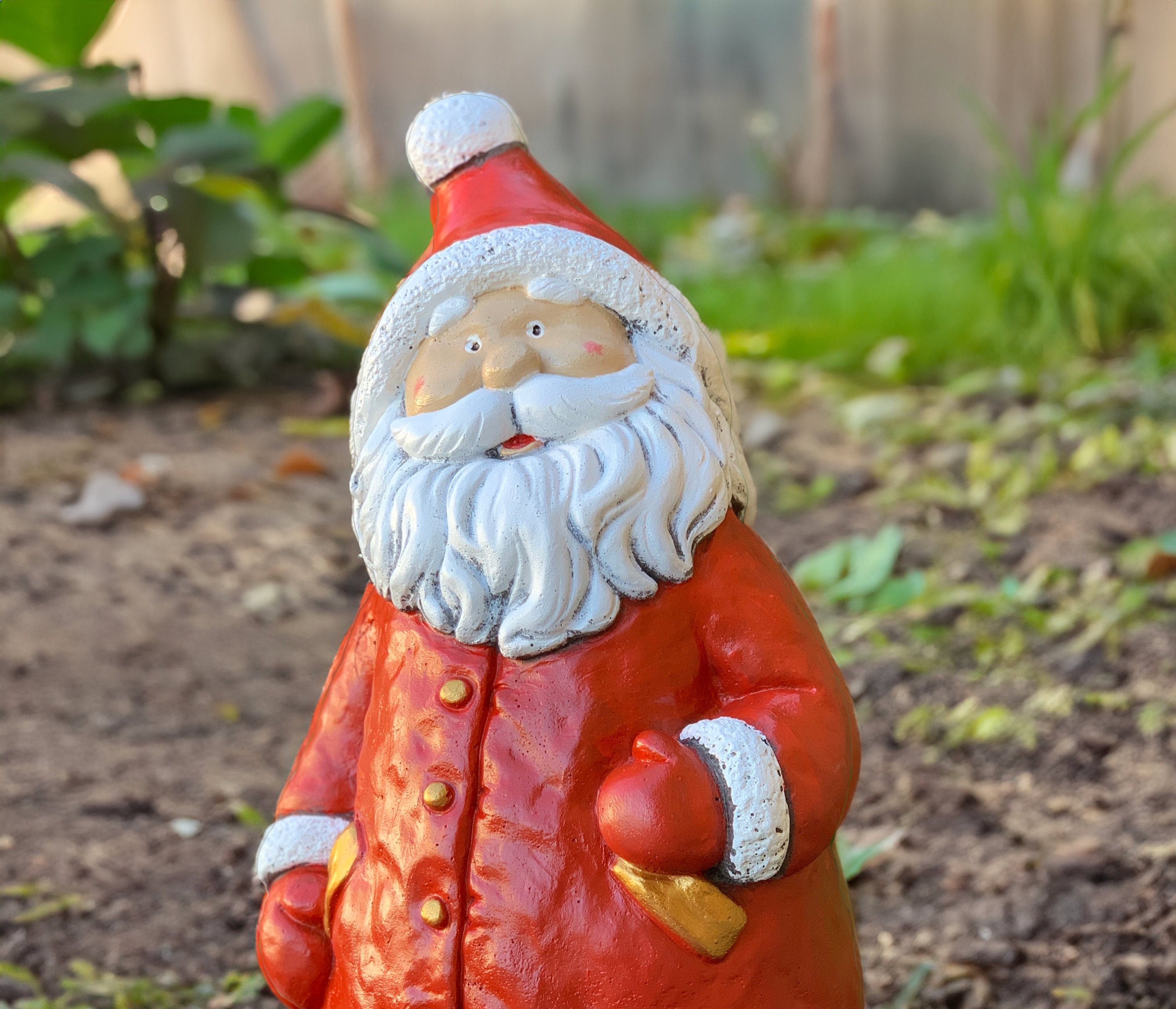 Concrete Santa Figurine Stone Santa Claus Statue Cement New - Etsy