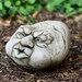 Retro Angry Face Ornament Funny Face Figurine Cement Face Ornament ...