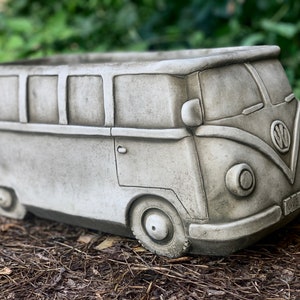 Hippie Bus Planter Statue Outdoor Campervan Planter Cement Hippie Bus ...
