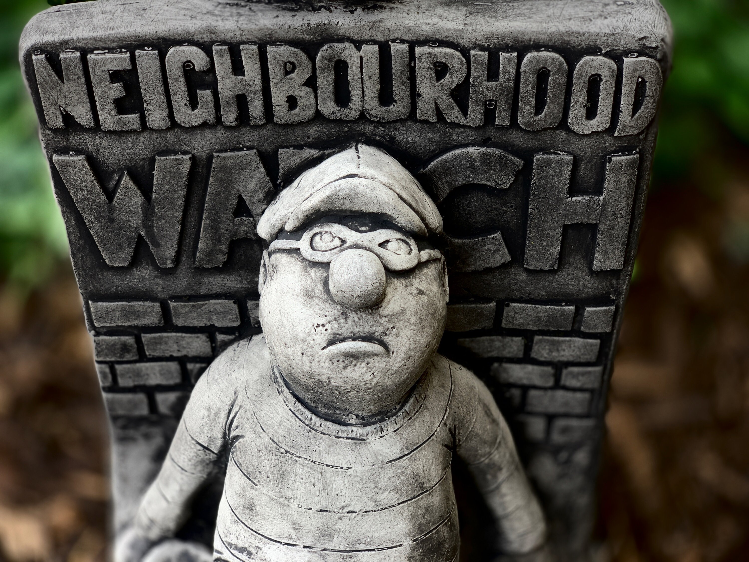 Hiding Man Sculpture Funny Man Ornament Cement Man Statue Concrete Male ...