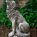 Stone Massive Wolf Statue Concrete Wolf Sculpture Handmade Wolf ...
