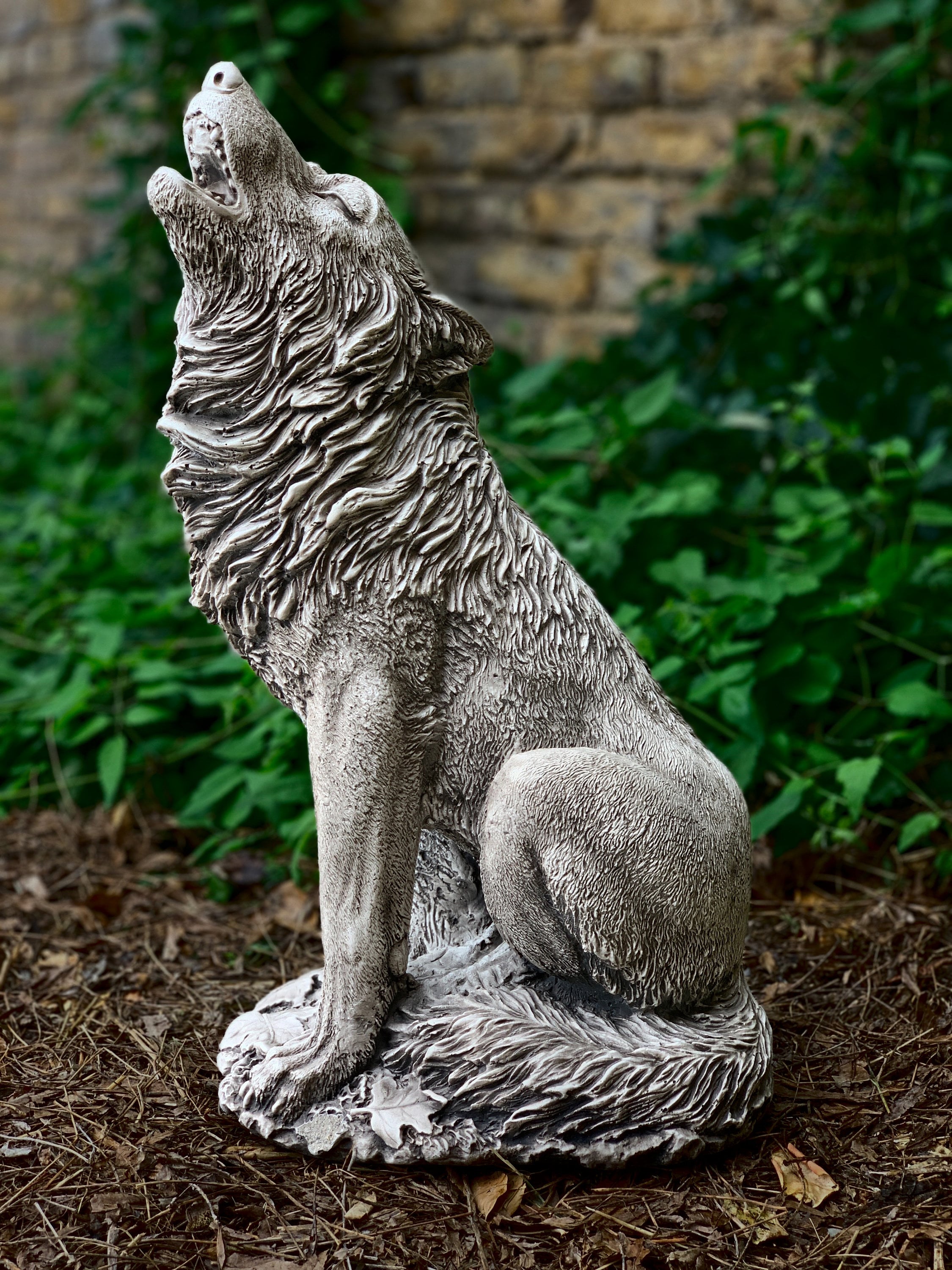 Stone Massive Wolf Statue Concrete Wolf Sculpture Handmade - Etsy UK