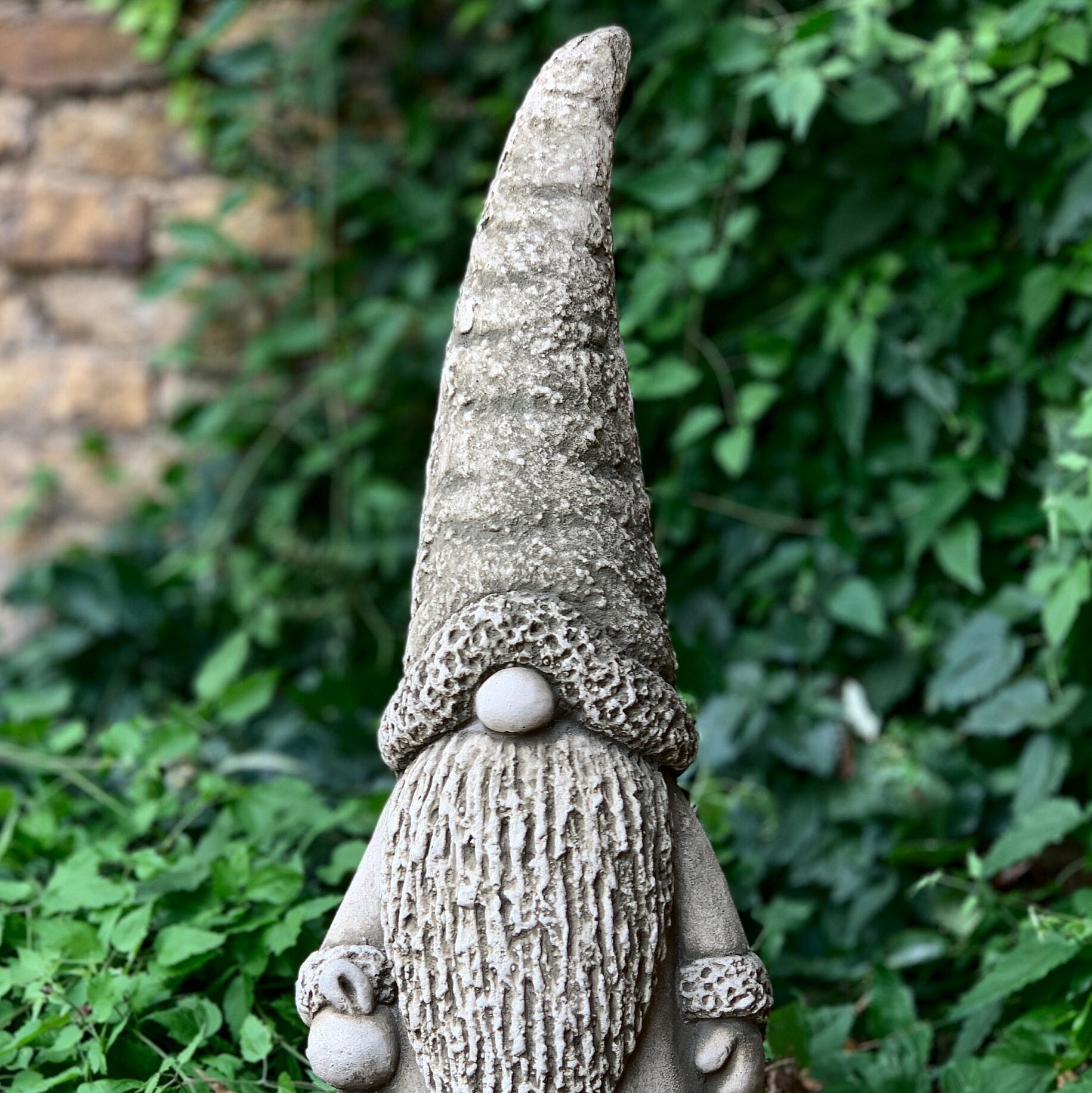 Large Gnome With Beard Garden Gnome Statue Outdoor Gnome Sculpture Old ...