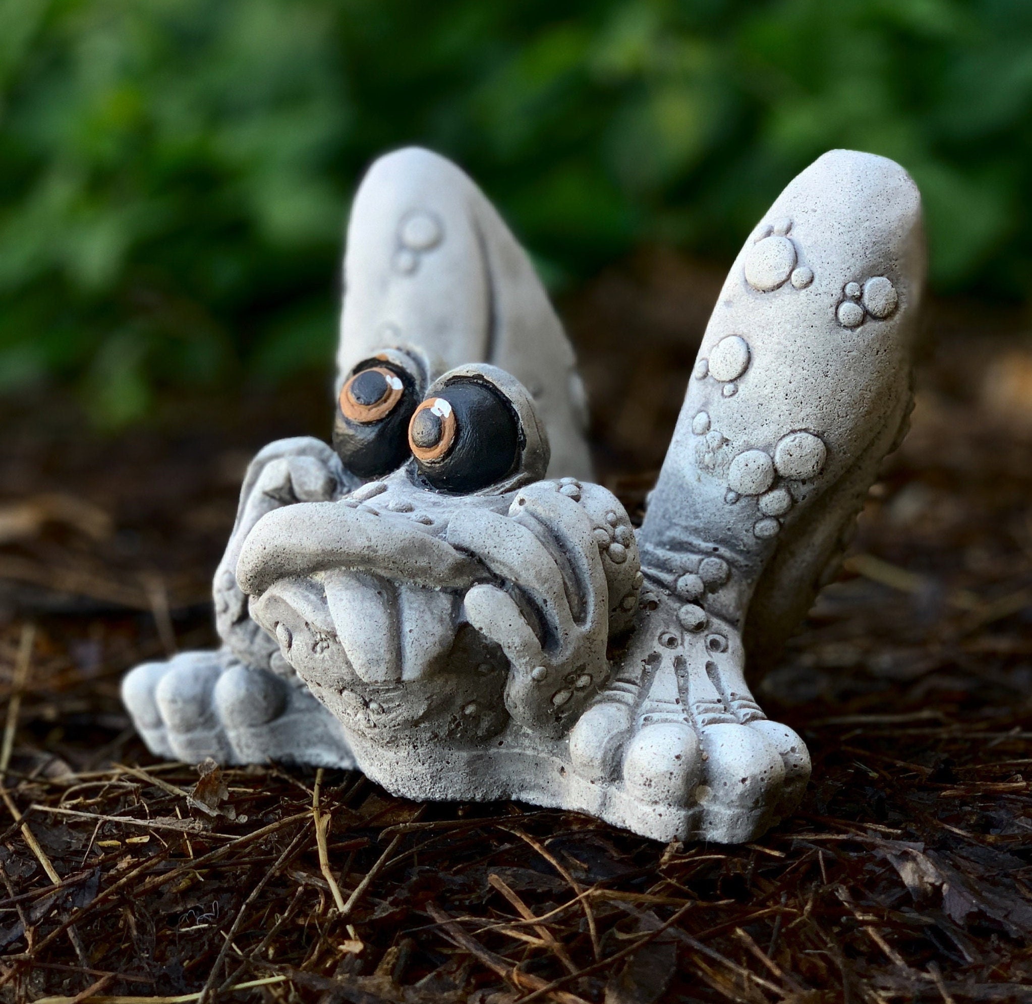 Garden Frog Statue Cement Frog Ornament Concrete Frog Figure - Etsy