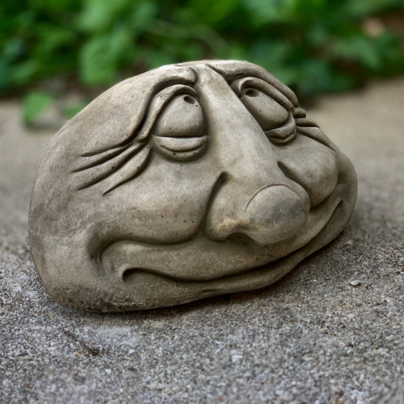 Retro Smiley Face Ornament Funny Face Garden Statue Unique - Etsy