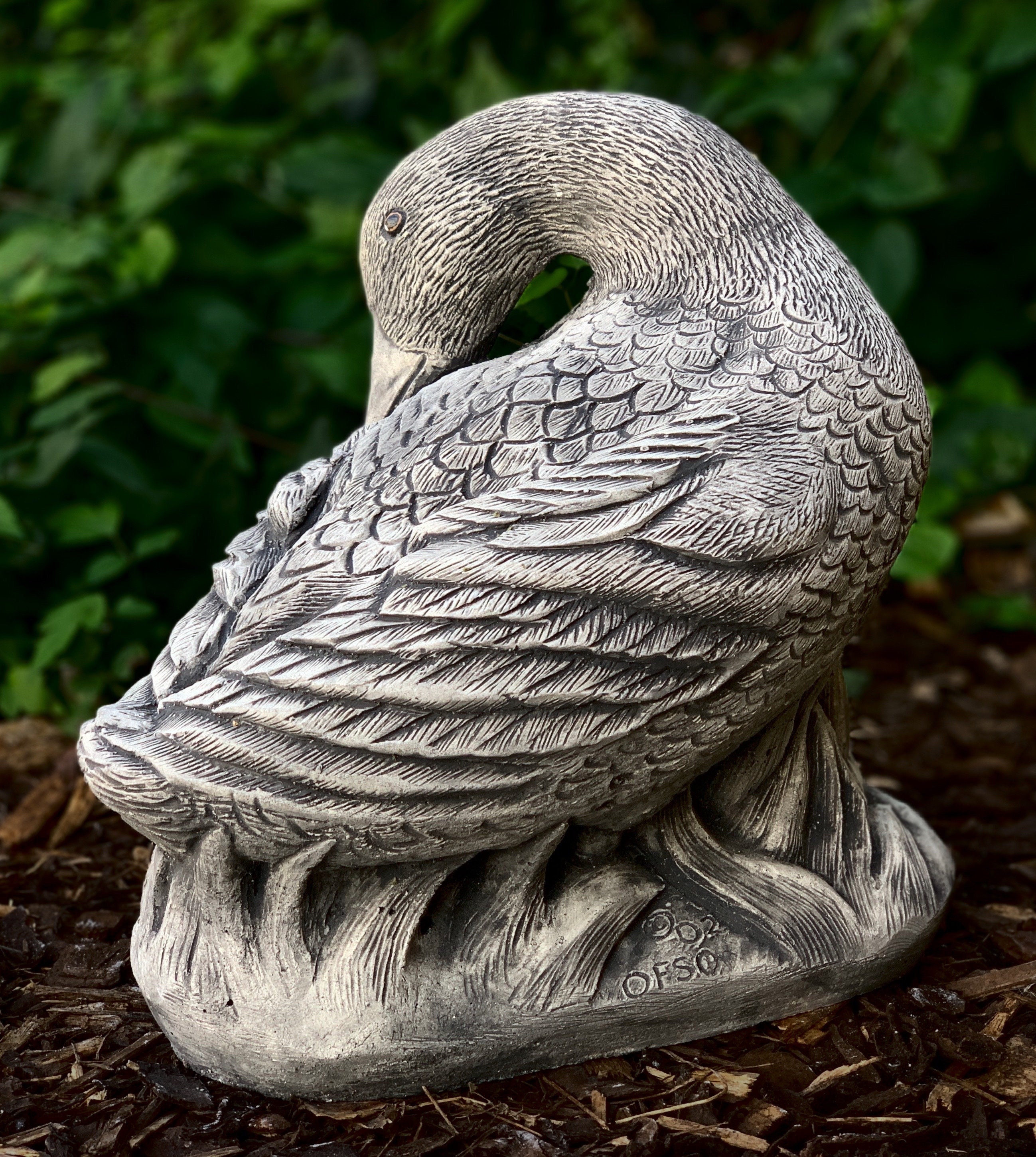 Realistic Goose Figure Cute Goose Sculpture Garden Goose Ornament ...